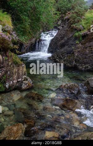 Ritson's Force waterfall, Mosedale Beck, Wasdale Head, Cumbria Stock ...
