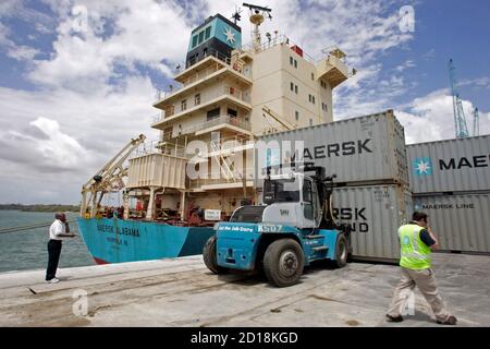 The merchant ship Maersk Alabama lifeboat on display in Fort Pierce ...