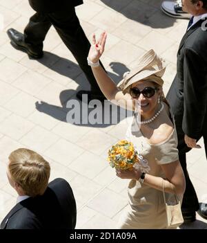 Crown Princess Maxima of the Netherlands walks in Brdo near Ljubljana ...