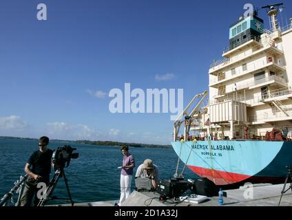 The merchant ship Maersk Alabama lifeboat on display in Fort Pierce ...