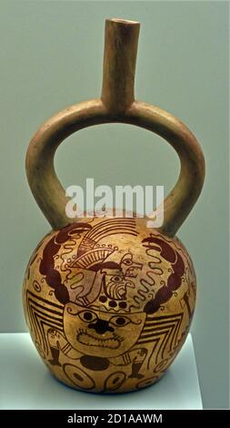 Mythological scenes Moche or Mochica 100 AD - 700 AD. ceramics They ...
