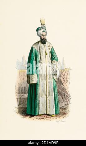 Selim I, Sultan of the Ottoman Empire in XVI century, engraving ...