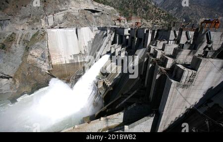 Baglihar dam on Chenab river. Known as Baglihar Hydroelectric Power Project, Jammu & Kashmir ...