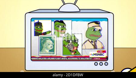 FEELS GOOD MAN, Pepe the Frog, the web comics character co-opted by the ...