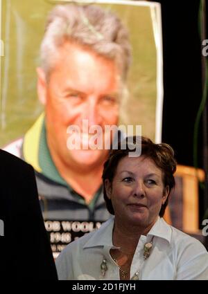 South Africa coach Bob Woolmer (left) congratulates captain Hansie ...