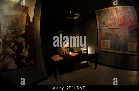 Wax figure of Adolf Hitler at Berlin Madame Tussauds Exhibition Stock ...