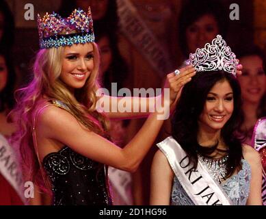 Miss World winner 2008 Ksenia Sukhinova from Russia who presented the ...