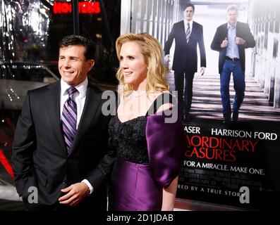 John Crowley and Aileen Crowley at the premiere of EXTRAORDINARY ...