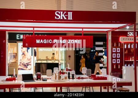 Japanese cosmetics brand SK-II store and logo seen in Shenzhen. (Photo ...