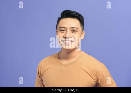 Cool smile face and pose of confidence Asian man Stock Photo - Alamy