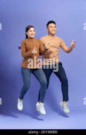 Attractive energetic happy Asian portrait beautiful cute young woman ...