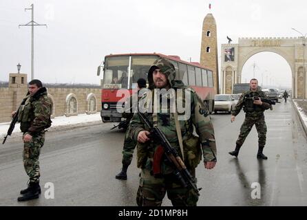 Road in the Chechen mountains, Chechnya, Caucasus, Russia Stock Photo ...
