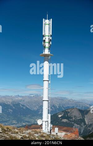 Communication Tower telephone relay antenna station cellular Stock ...