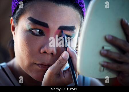Chinese opera performance during the Hungry Ghost Festival, Penang ...