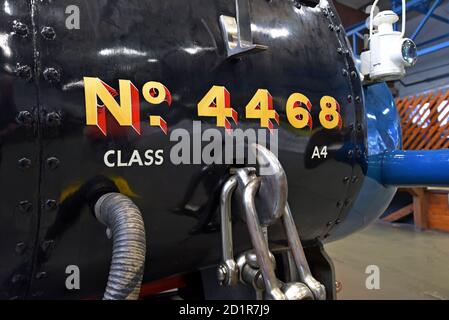 The A4 Pacific Steam Locomotive Mallard on Display in The National ...