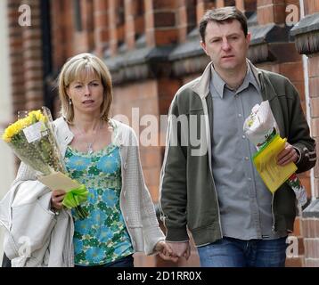 Kate and Gerry McCann leave St. Mary & St. John Rothley Parish Church ...