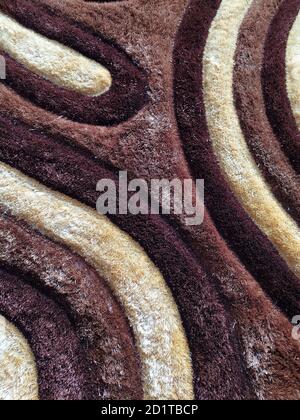Traditional fluffy carpet background with wavy patterns Stock Photo - Alamy
