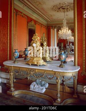 BRODSWORTH HALL, South Yorkshire. Interior view. Inner Hall. Staircase ...