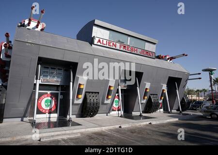 Alien Beef Jerky Store. Baker, California, USA Stock Photo - Alamy