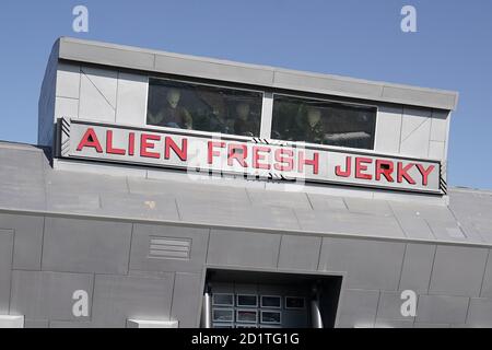 Alien Fresh Jerky in Baker, California Stock Photo - Alamy