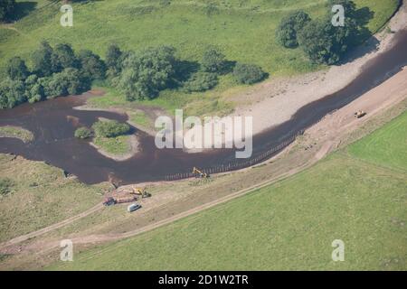 aerial view of Jervaulx Abbey near Ripon, North Yorkshire Stock Photo ...