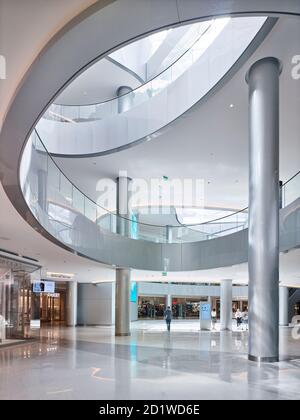 Interior view of the Beverly Center, Beverly Hills, Los Angeles ...