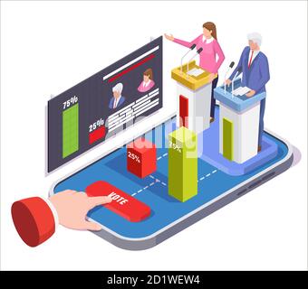 US presidential voting concept Stock Vector Image & Art - Alamy