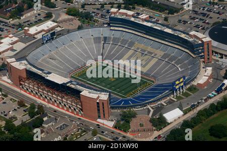 Michigan Stadium, University of Michigan, home of the Wolverines NCAA ...