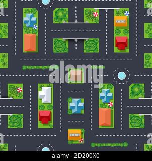 Seamless pattern background with amusement park icons Vector Stock ...