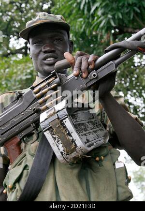 A soldier of the Sudan People's Liberation Army Stock Photo - Alamy