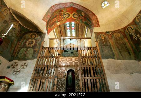 Altar ; St. Anthony's church built in 18th century ; Ollur ; Kerala ...