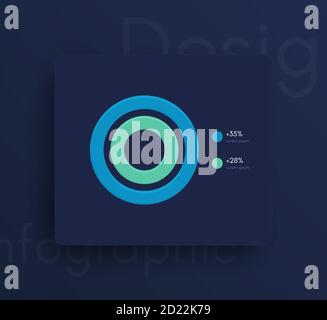 Infographic brochures. Modern abstract graph visualization different charts data booklets ...