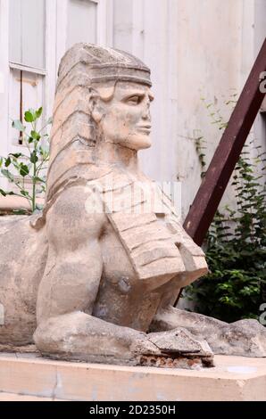 Sphinx of the Old Masonry Temple in Tenerife Stock Photo - Alamy