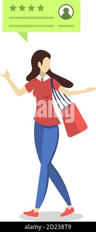 Customer review semi flat color vector object Stock Vector Image & Art ...