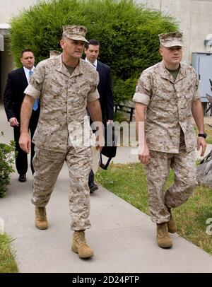 U.S. Marine Corps Colonel Jeffrey T. Conner (middle), Commanding ...