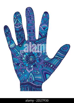 Tattoo color icon blue vector Stock Vector Image & Art - Alamy