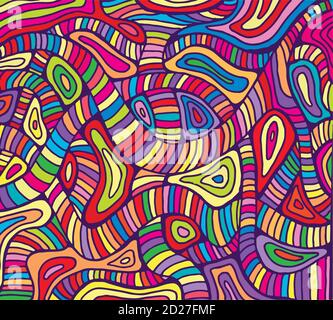 Fantasy rainbow background. Wavy pattern. Holographic illustration in ...