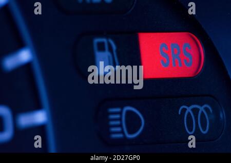 SRS indicator on the dashboard of the car Stock Photo - Alamy