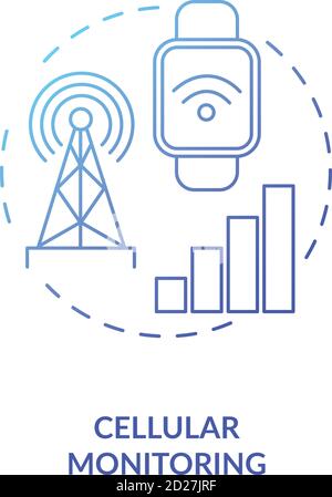 Cellular monitoring concept icon Stock Vector Image & Art - Alamy