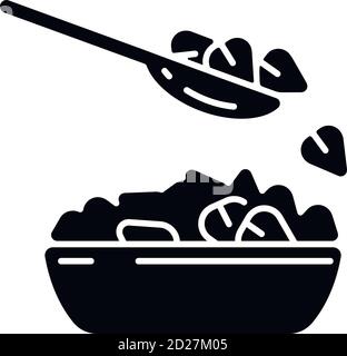 buckwheat grain healthy glyph icon vector illustration Stock Vector ...
