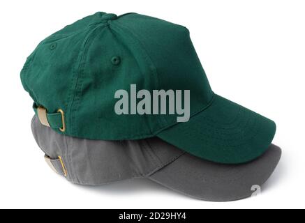 Stack of baseball caps isolated on white background Stock Photo - Alamy