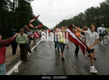 Flags of the Lithuania, Latvia and Estonia. Flags of the Baltic States ...