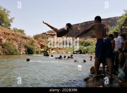 Jordan river just south of Sea of Galilee Israel Stock Photo - Alamy