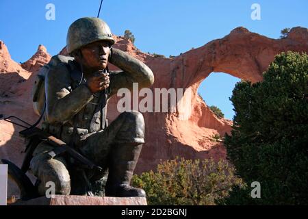 Monument to the Navajo Code Talkers Stock Photo - Alamy