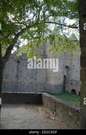City of Carcasson, France provence, Fortified city of Catcason, south ...