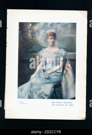 This portrait of Queen Mary of Teck, created during the early 20th ...