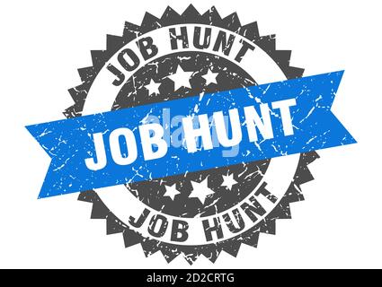 job hunt ribbon. job hunt grunge band sign. job hunt banner Stock ...