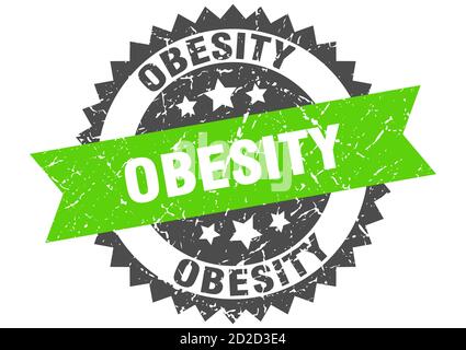 obesity ribbon. obesity grunge band sign. obesity banner Stock Vector ...