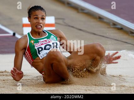 Portugal's Naide Gomes competes in the Women's Long Jump Final Stock ...
