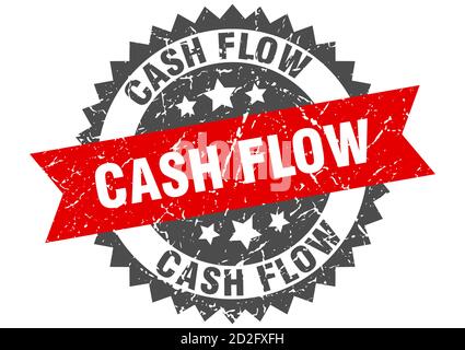 cash flow stamp. cash flow sign. round grunge label Stock Vector Image ...